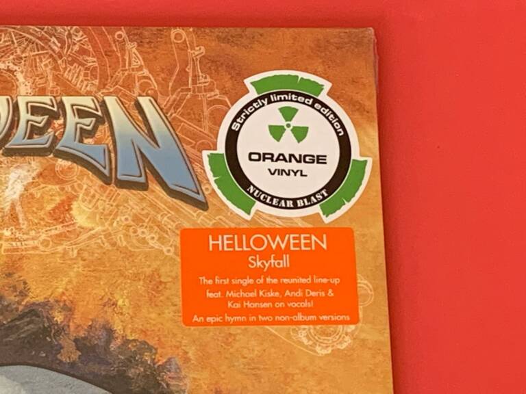HELLOWEEN " SKYFALL " 1 MAXI-LP, VINILO NARANJA - Tienda de discos y vinilos online, Discos Deluxe