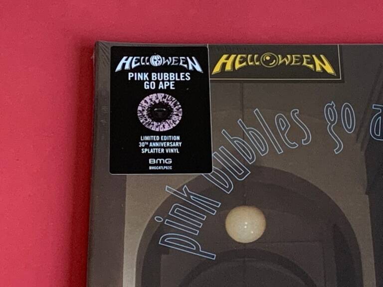 HELLOWEEN " PINK BUBBLES GO APE " 1 LP, VINILO COLOR, ED. 30 ANIVERSARIO - Tienda de discos y ...