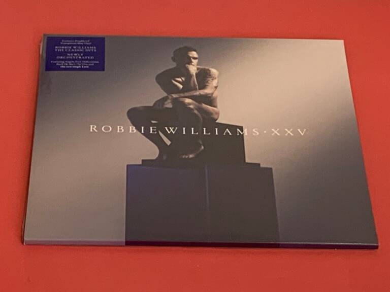 ROBBIE WILLIAMS " XXV " 2 LP. ED. LIMITADA. VINILO AZUL TRANSPARENTE ...