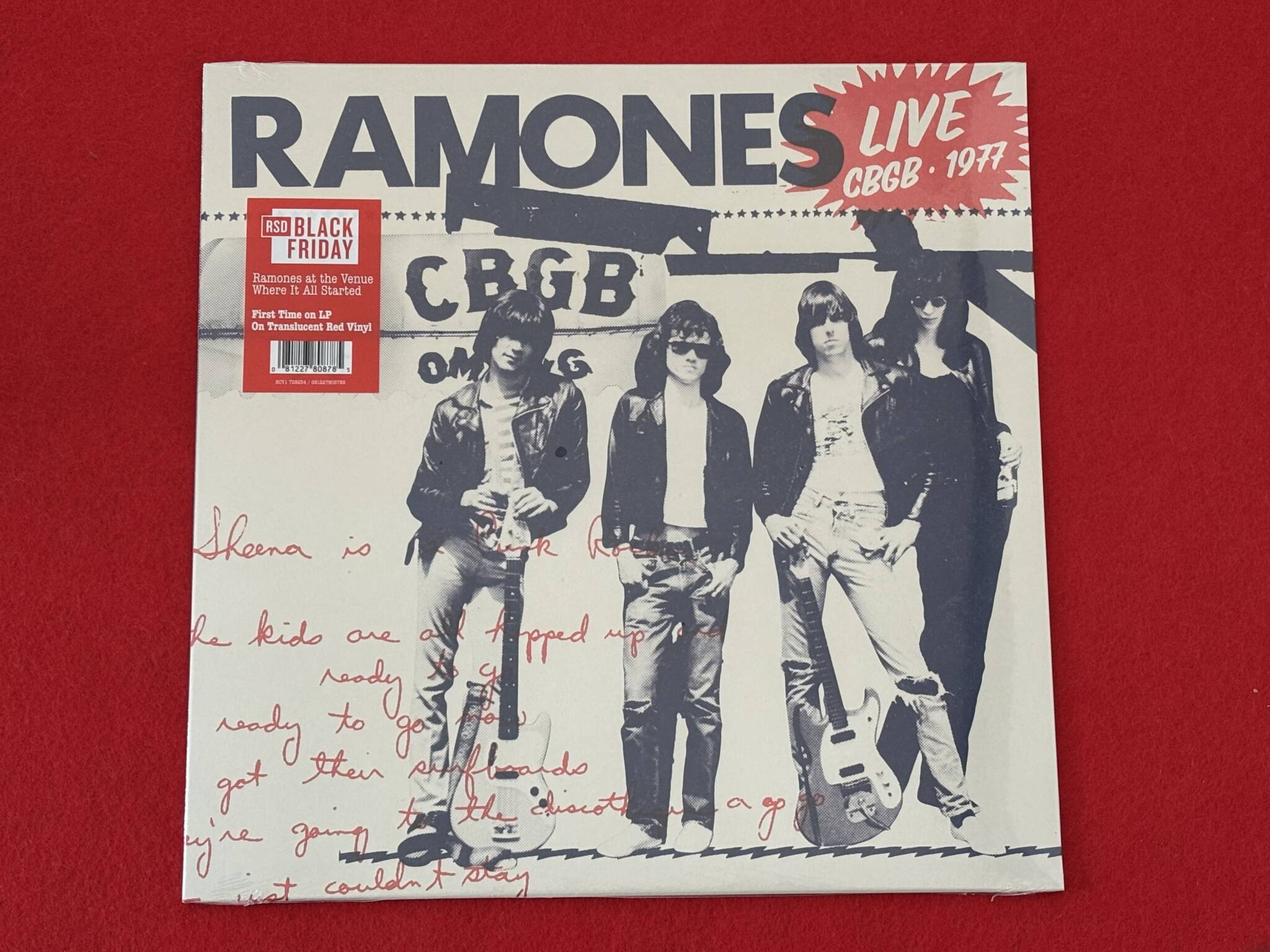 RAMONES " LIVE AT CBGB 1977